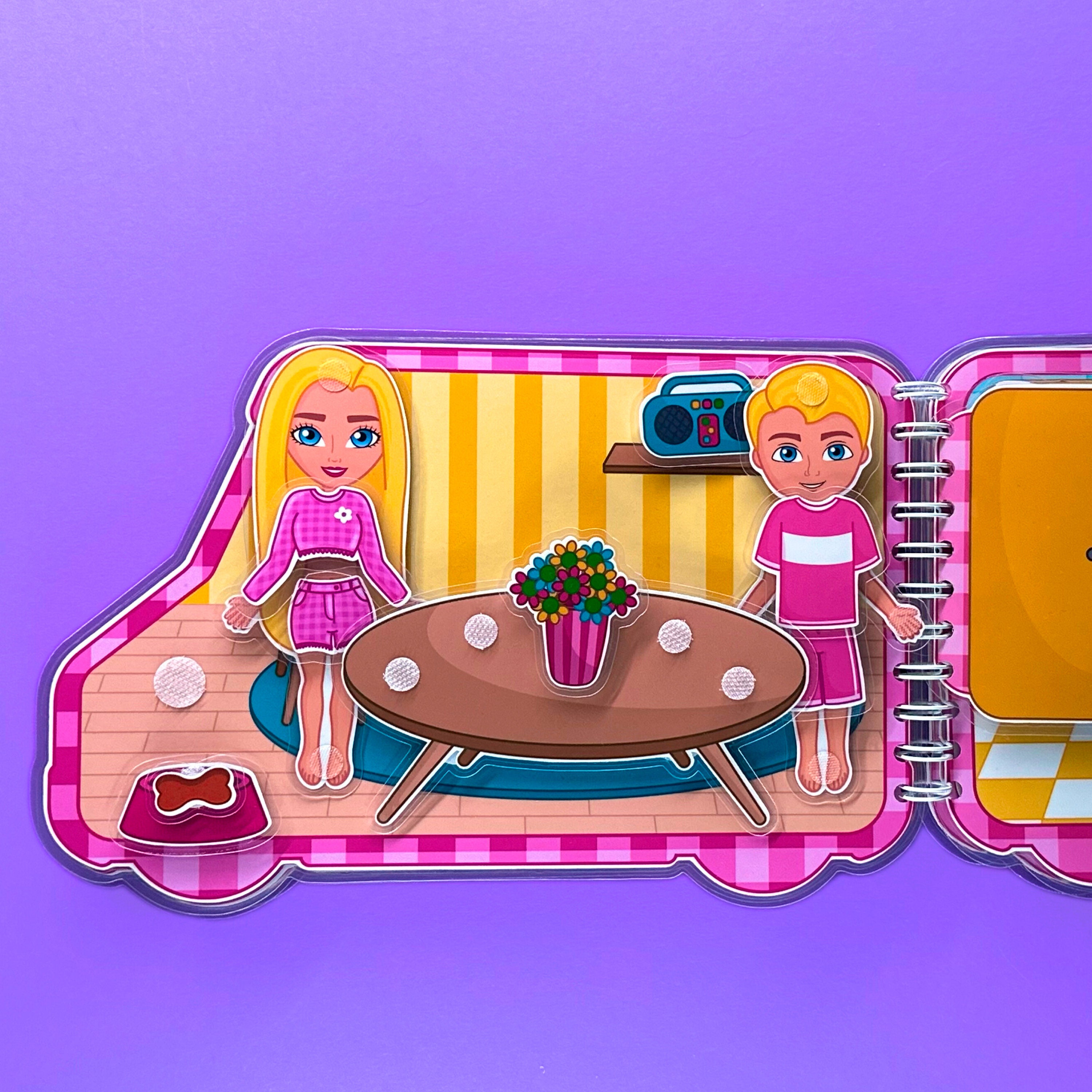 Barbie Velcro Busy Book,quiet Book - Etsy