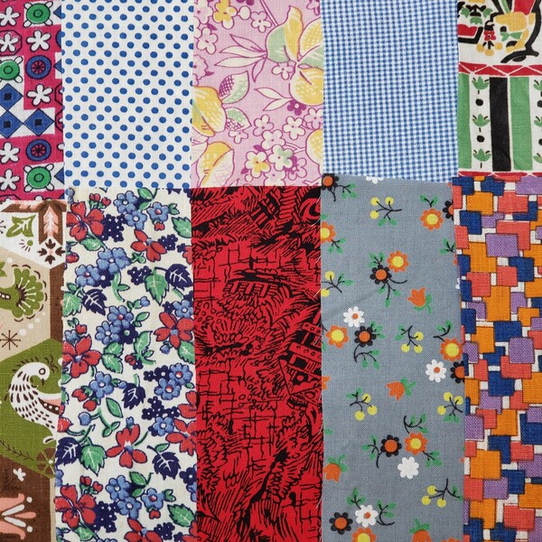 1940s Print Fabric - Etsy