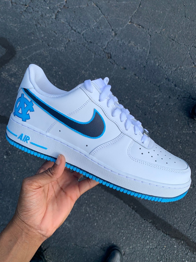 UNC Tarheel College Basketball Custom Handpainted Sneaker - Etsy