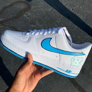UNC Tarheel College Basketball Custom Handpainted Sneaker - Etsy