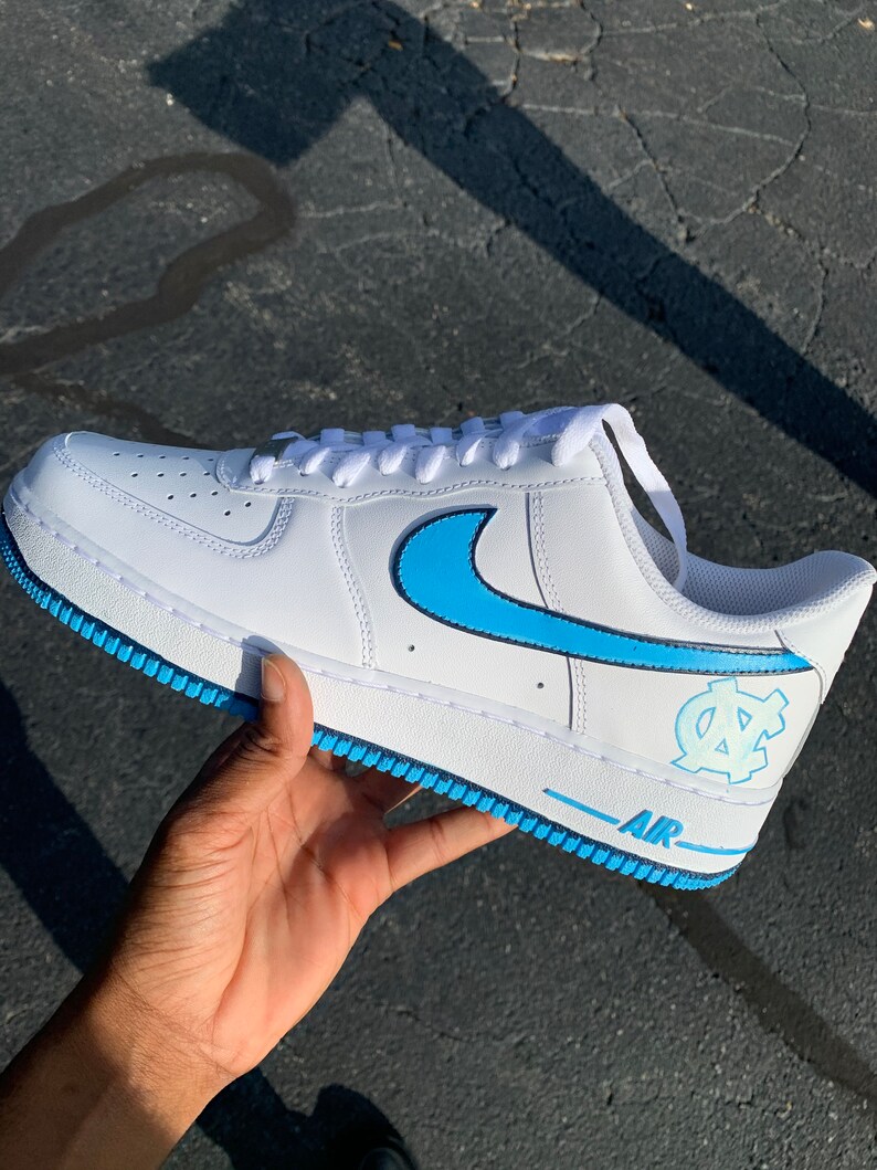 UNC Tarheel College Basketball Custom Handpainted Sneaker - Etsy