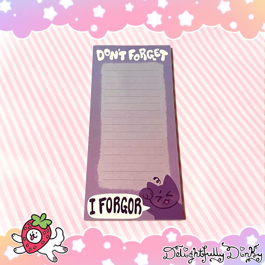 I Forgor Memopad | Funny Meme Memopad for Forgetful Friends Gift Cute ...
