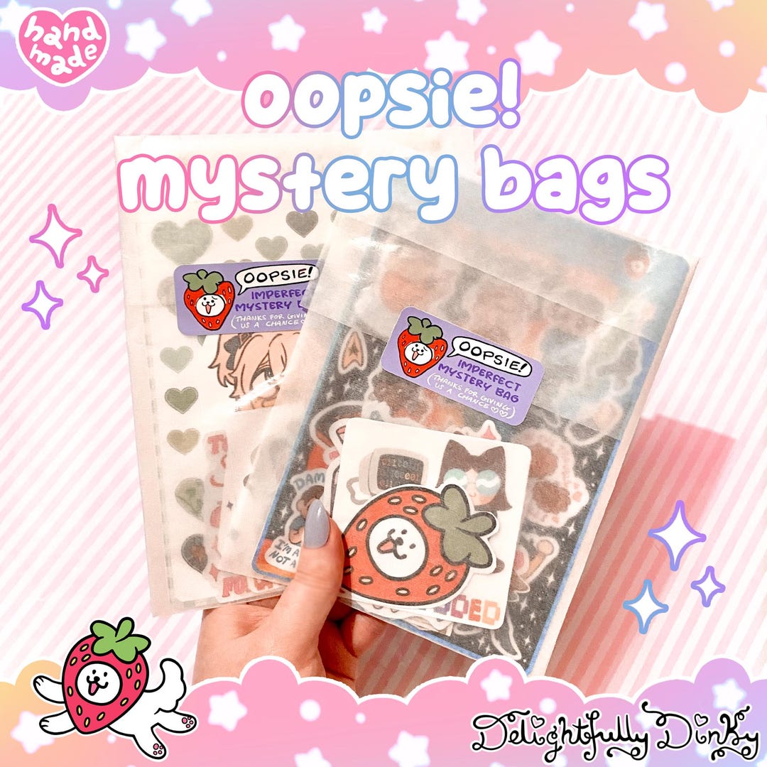 OOPSIE! Mystery Sticker Bags | Imperfect Discounted Sticker Mystery ...