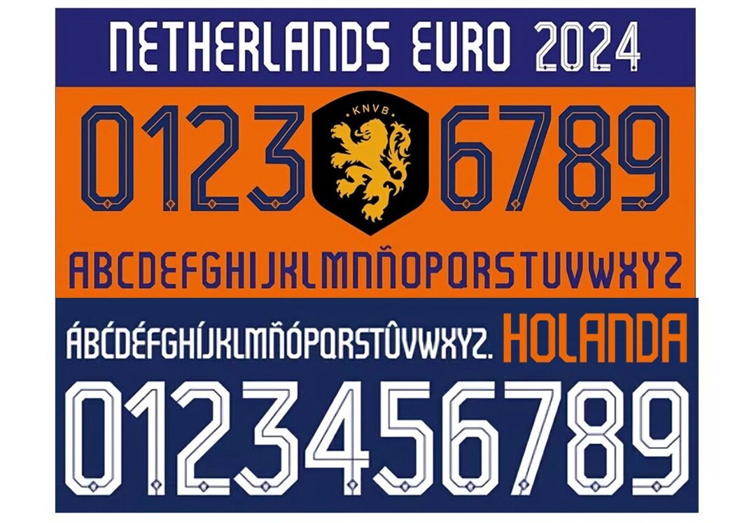 Font Vector Netherlands Eurocopa 2024 Holanda Fuente Para Camiseta De ...