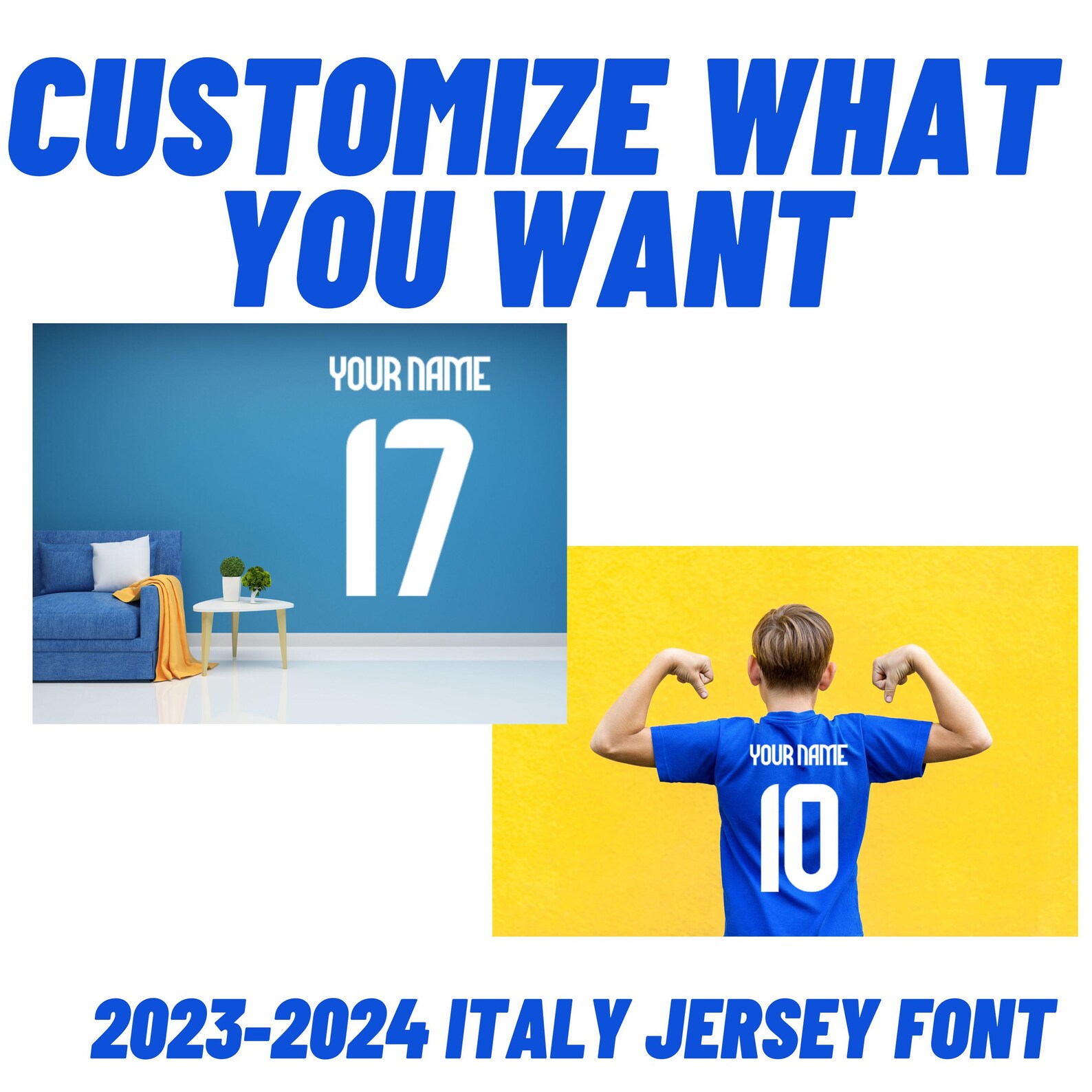 Italy 2023-2024 Font – Digital Download for Shirts, Names & Numbers ...
