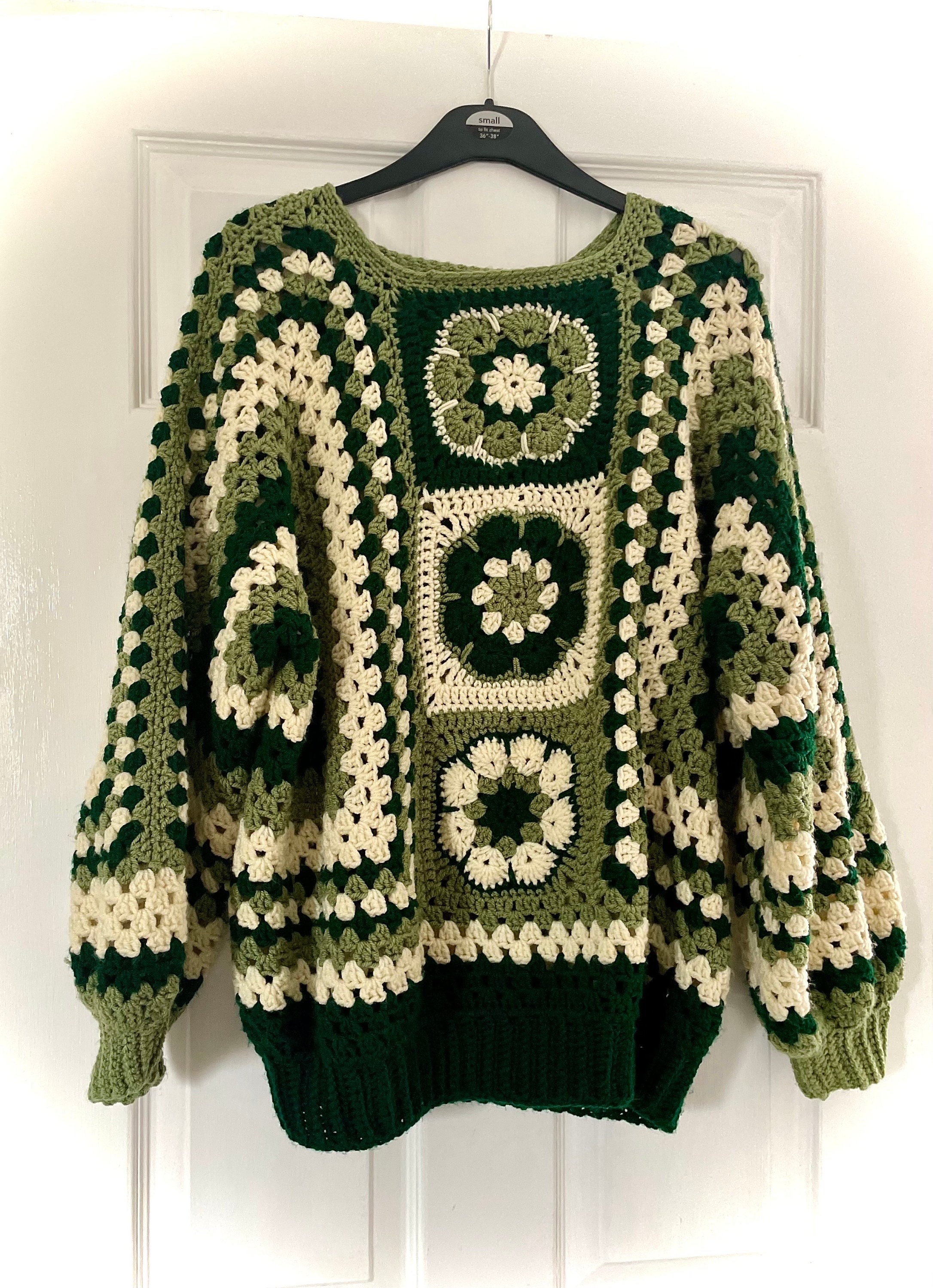Custom Crochet Hexagon Boho Jumper - Etsy