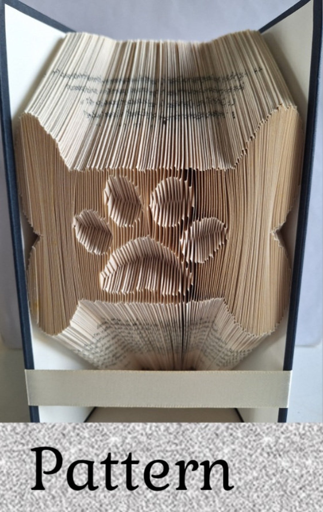 Bone With Paw Print Book Folding Pattern,bone With Paw Print MMF ...
