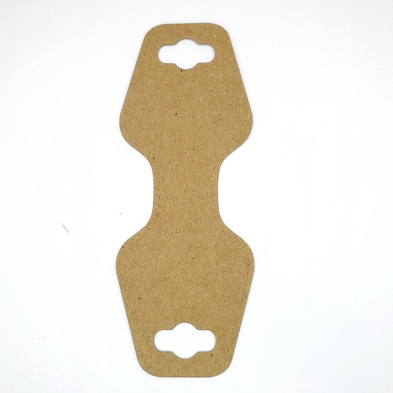 25 Pcs/lot Hair Scrunchies Display Cards 10 Cm X 3.8cm Brown Craft ...