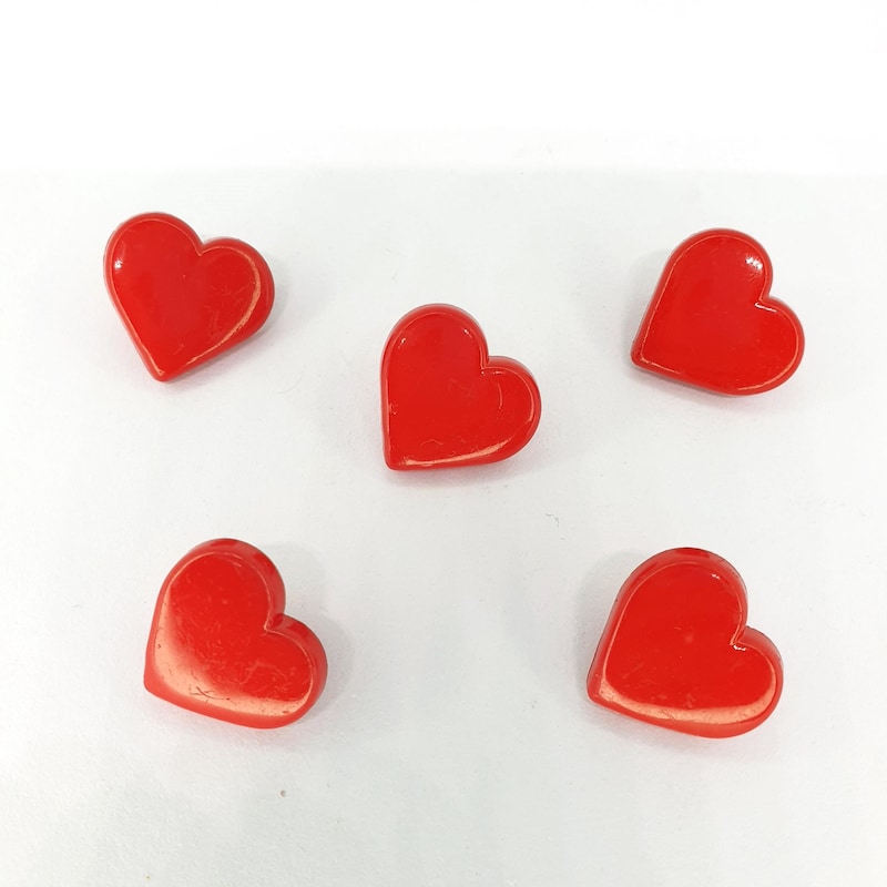 Heart Shape Buttons - Etsy
