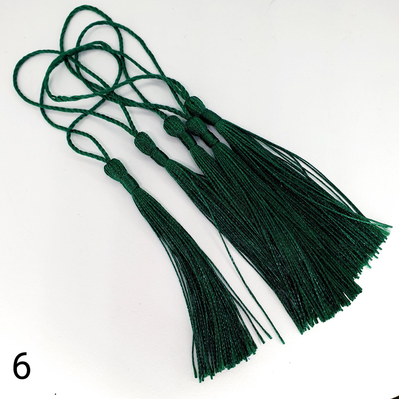 5 Pcs/pack 70-90mm Shade of Yellow and Green Colour Silk Tasel ...