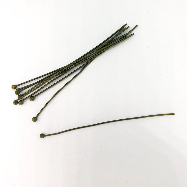 50 Pcs/pack 35mm 50mm 70mm Bronze Metal Ball Head Pins for DIY ...