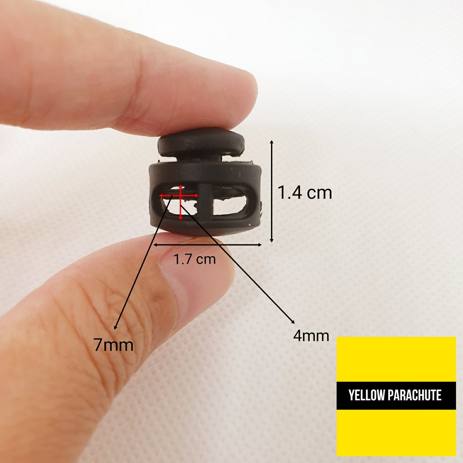 Plastic Cord Lock Stopper Fastener 17*14mm Spring Toggle Clip Clamp for ...