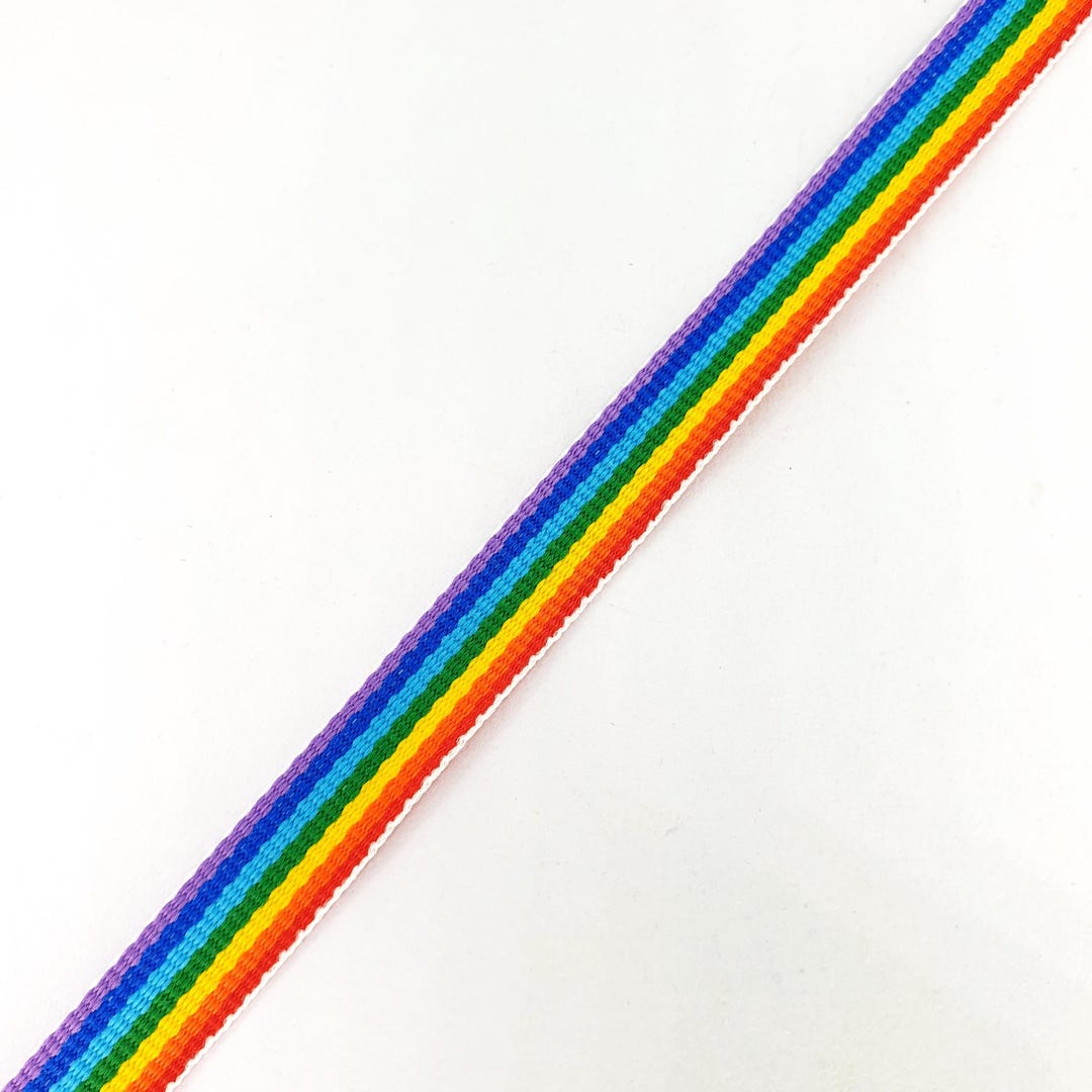 1 / 5 M 10mm Double Sided Rainbow Printed Grossgrain Ribbon for Craft ...