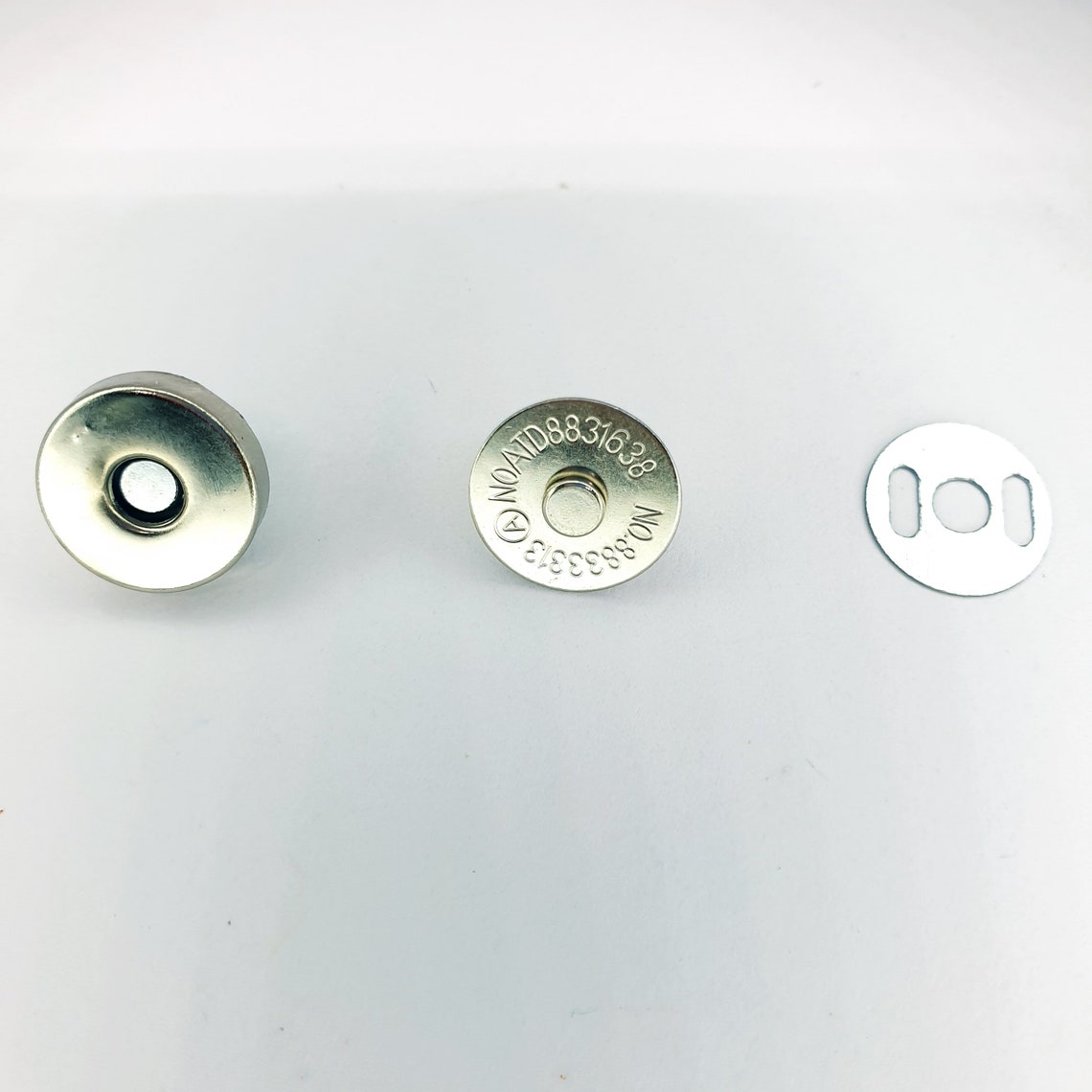 5 Pcs/lot 14mm Thin Magnetic Buttons Bags Magnet Automatic Adsorption ...