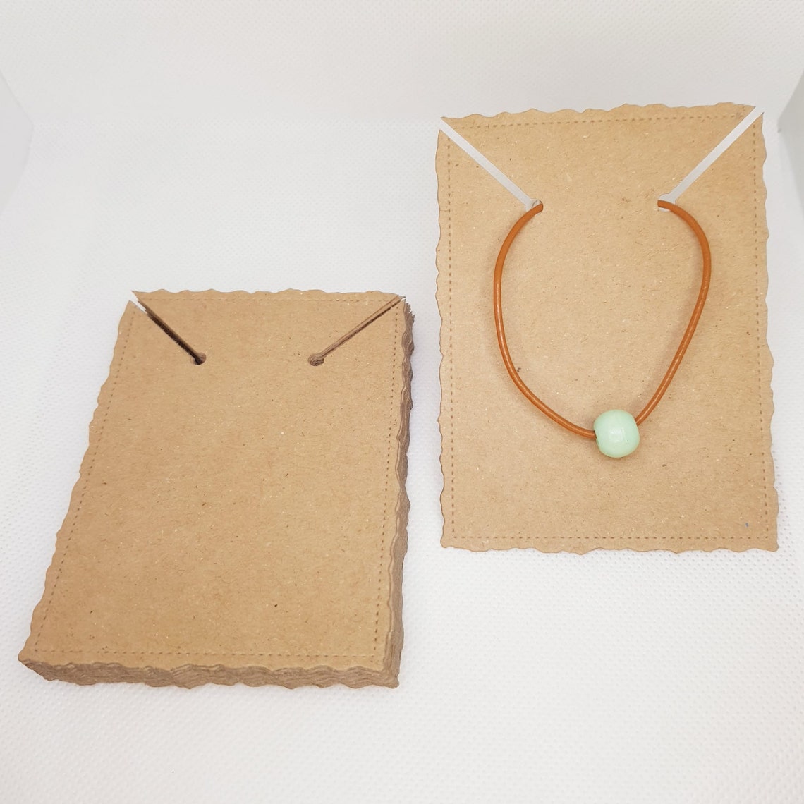 20 Pcs/lot Display Cards 92mm X 72mm Brown Craft Paper Display Cards ...