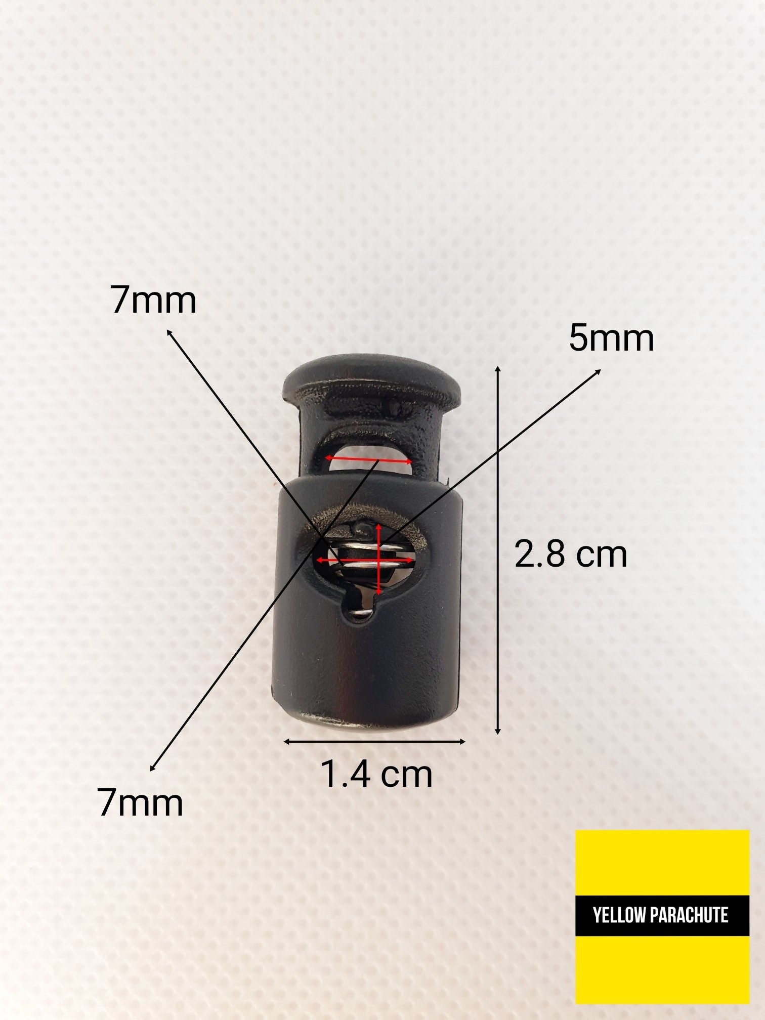 Plastic Cord Lock Stopper Fastener Spring Toggle Clip Clamp for 4mm or ...