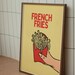 Vintage French Fries Poster - Retro Kitchen Wall Art, Perfect for Diner ...