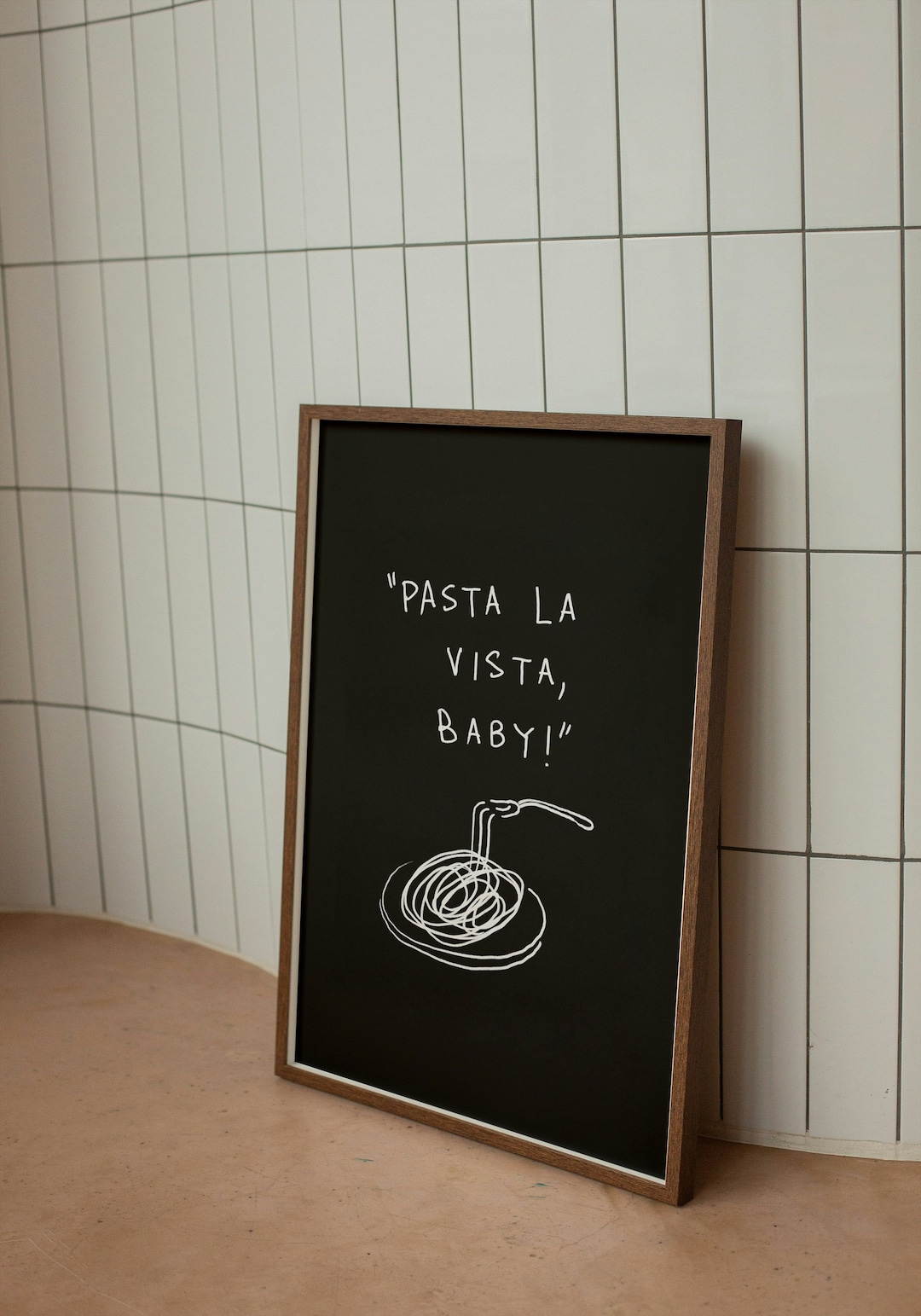 Pasta Print- Spaghetti Poster - Food Print - Modern Kitchen Decor ...