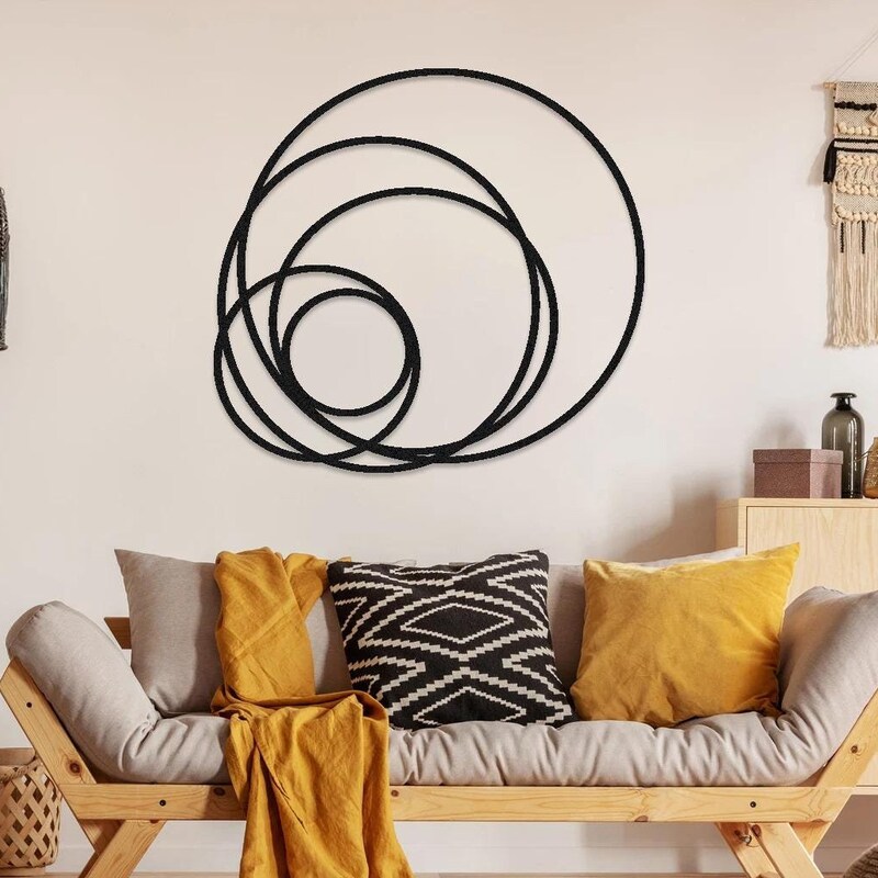 Gold Circle Wall Decor - Etsy