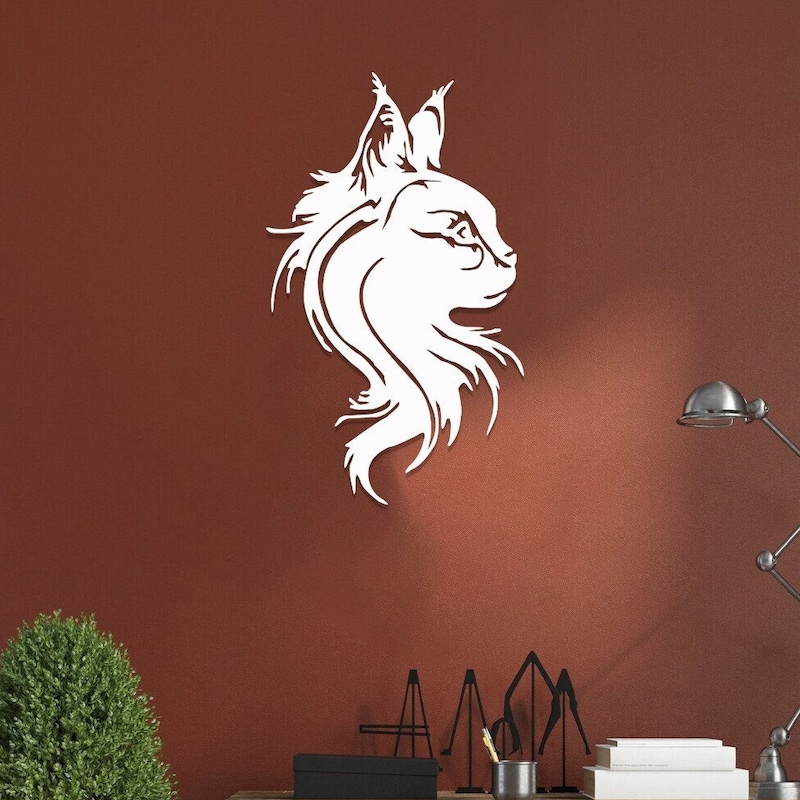 Cat Metal Wall Art - Etsy