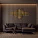 Modern Luxury Style Line Wall Art, Minimalist Line Art, Geometric Metal ...