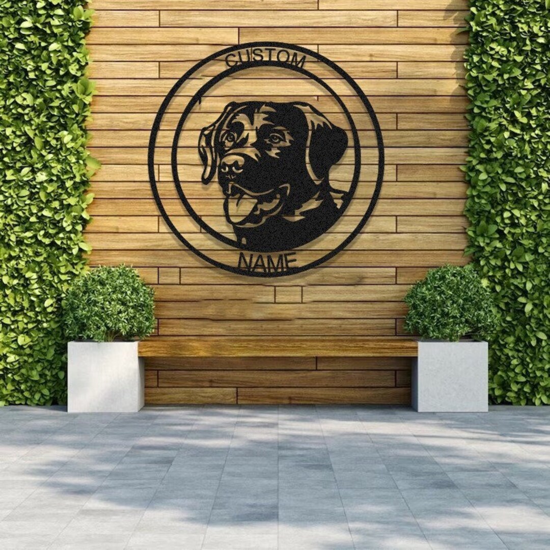 Personalized Metal Dog Wall Decor, Metal Wall Decor, Metal Wall Art ...