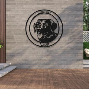 Personalized Metal Dog Wall Decor, Metal Wall Decor, Metal Wall Art ...