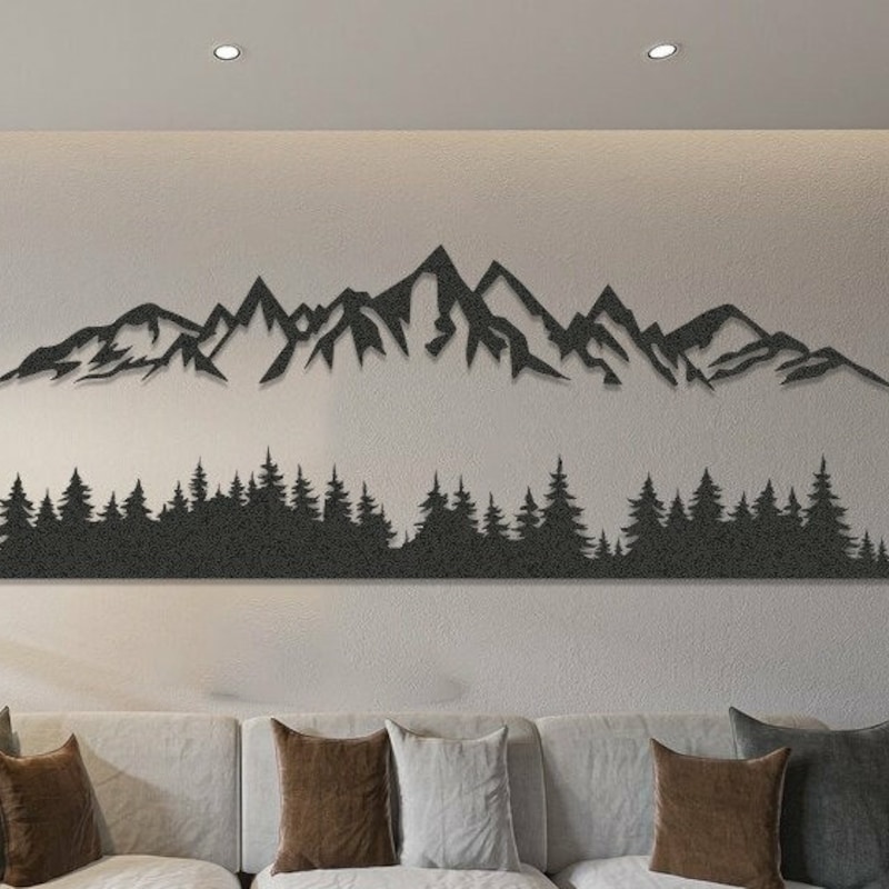 Mountain Wall Decor - Etsy