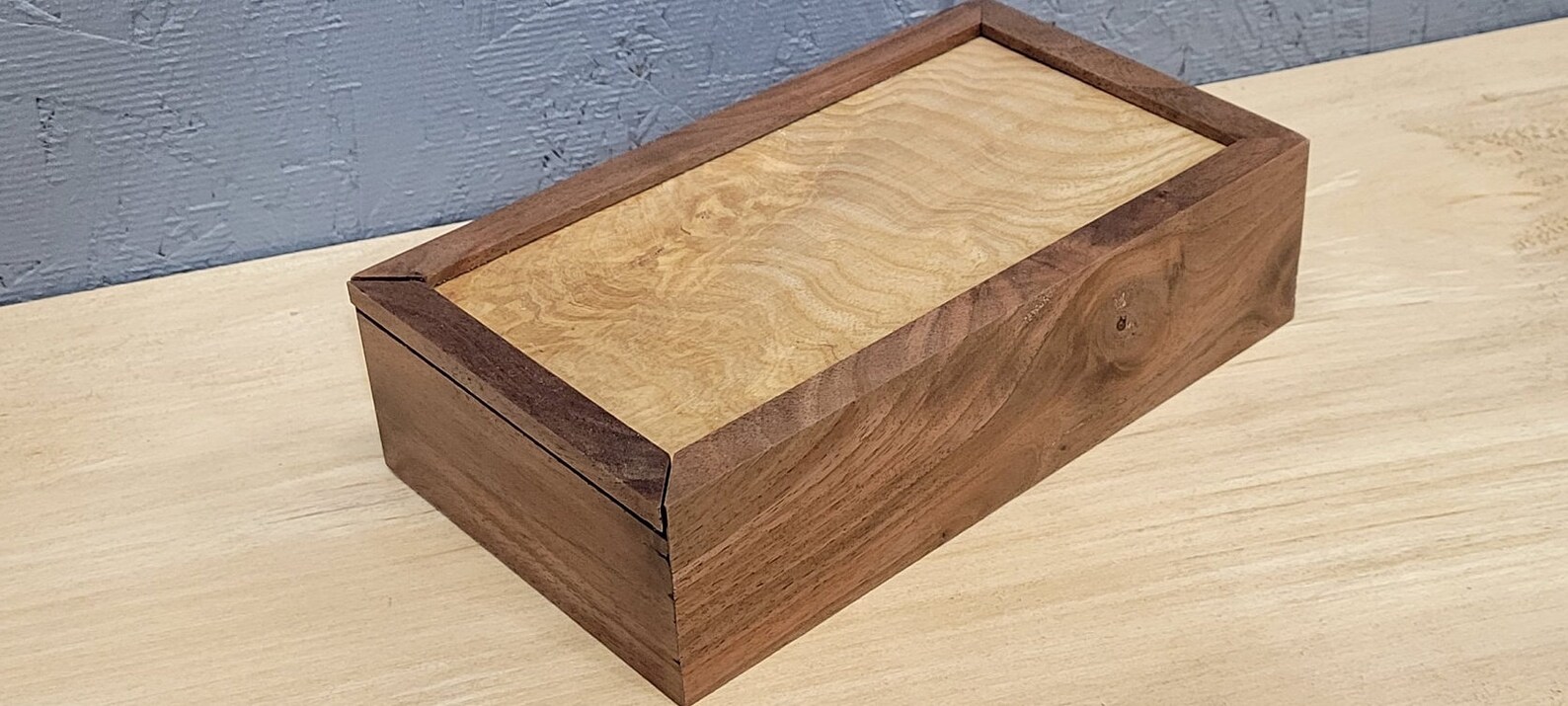Box, Slide Top, Walnut - Etsy