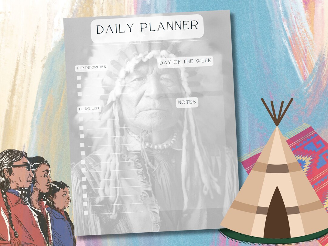 Native American Spirit Planner, Printable Organizer (digital Download ...