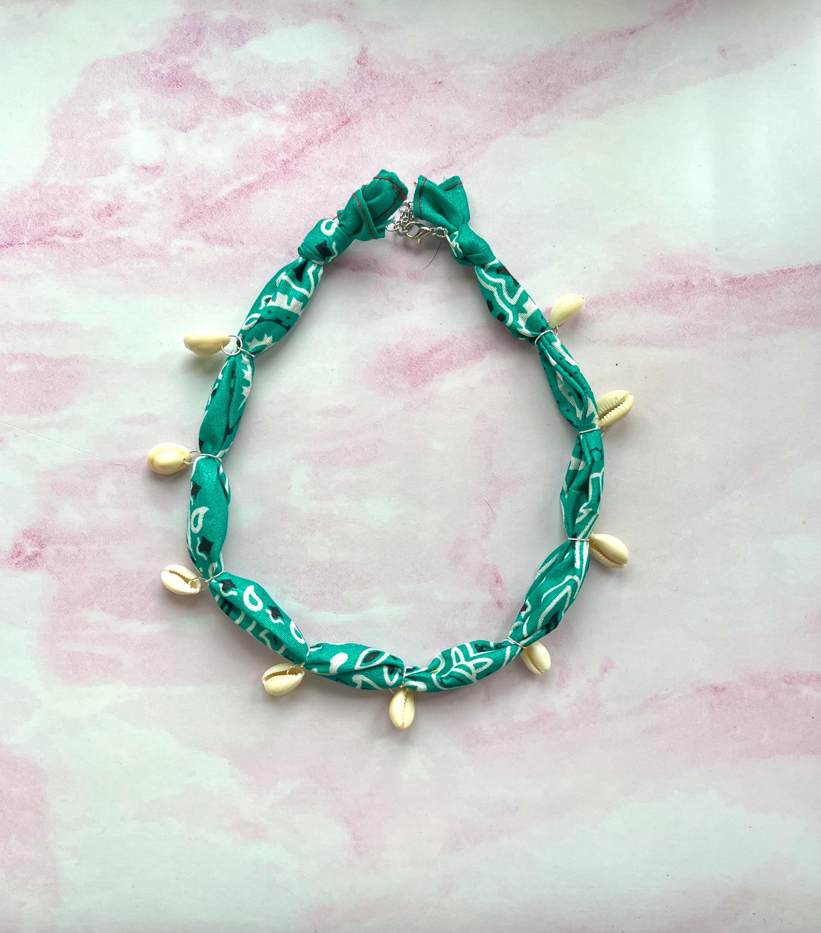 Bandana Scarf Choker Conch Shell Charm Necklaces | Shell Jewellery ...