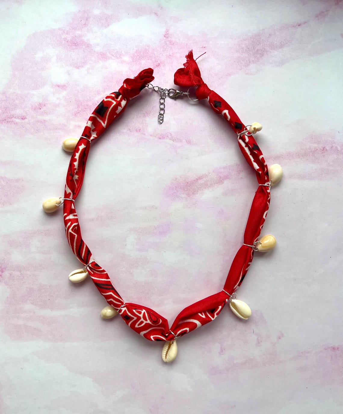 Bandana Scarf Choker Conch Shell Charm Necklaces | Shell Jewellery ...