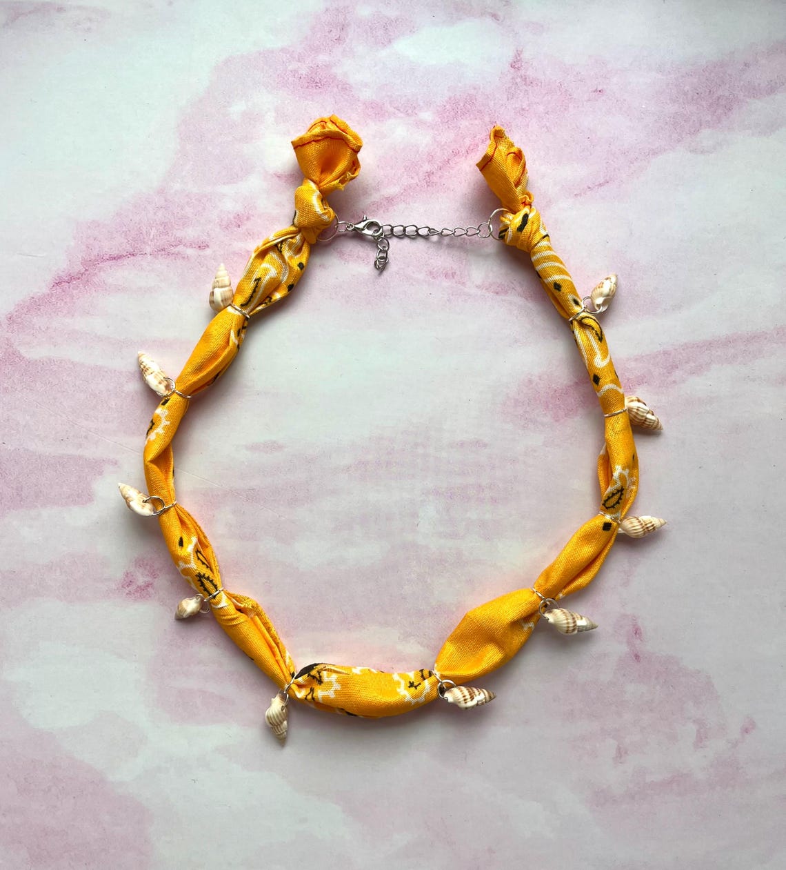 Bandana Scarf Choker Conch Shell Charm Necklaces | Shell Jewellery ...