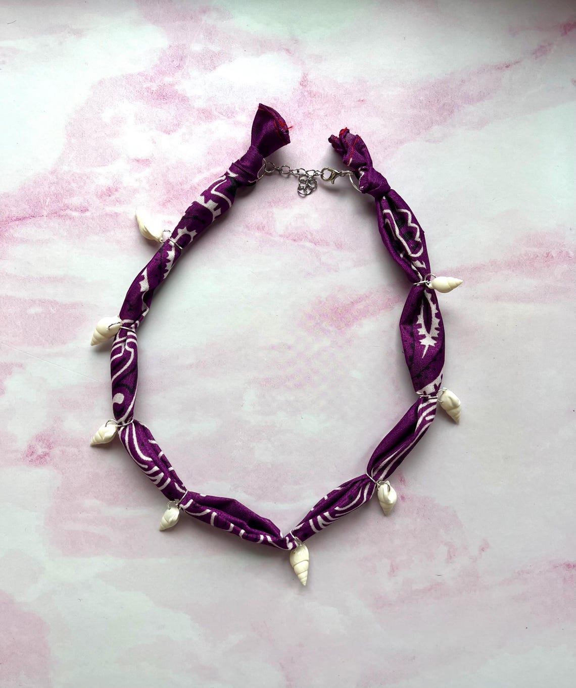 Bandana Scarf Choker Conch Shell Charm Necklaces | Shell Jewellery ...