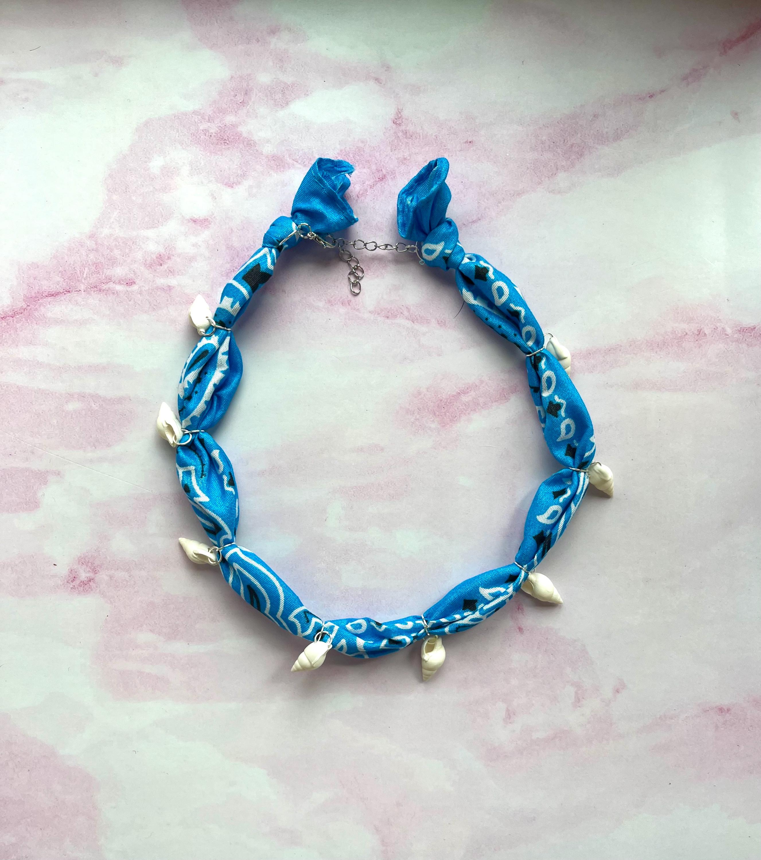 Bandana Scarf Choker Conch Shell Charm Necklaces | Shell Jewellery ...