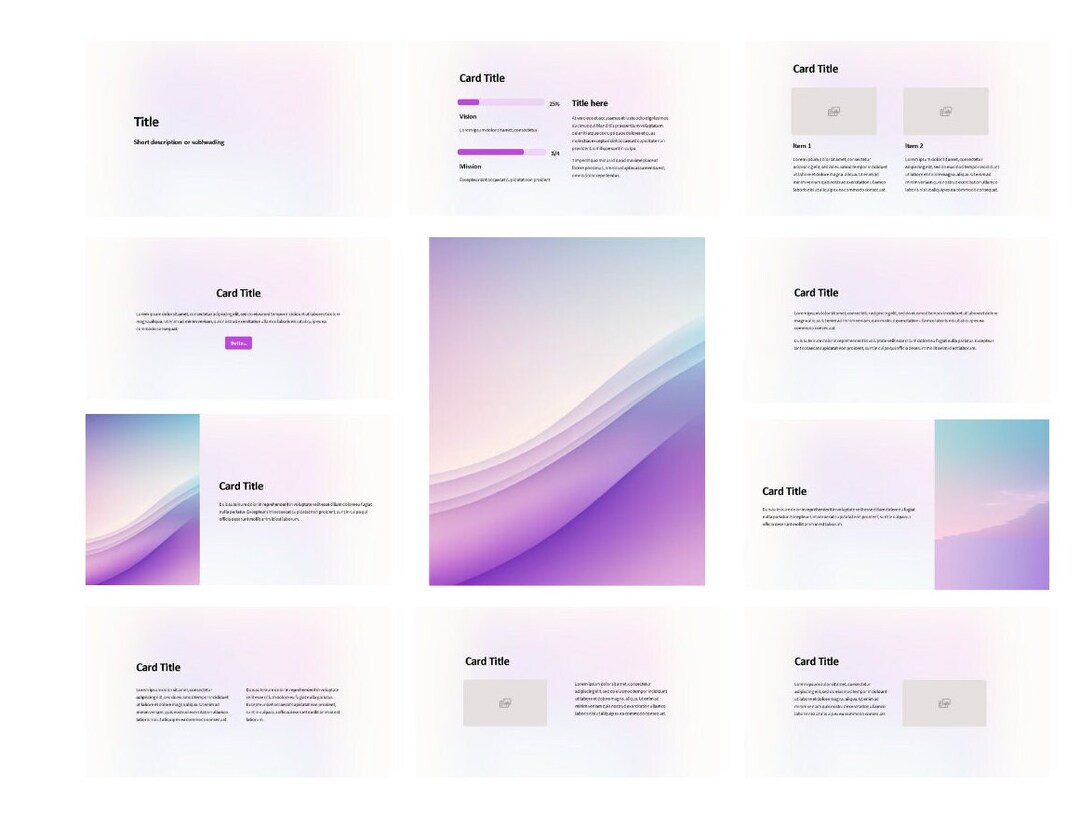 Powerpoint Template Prism Etsy