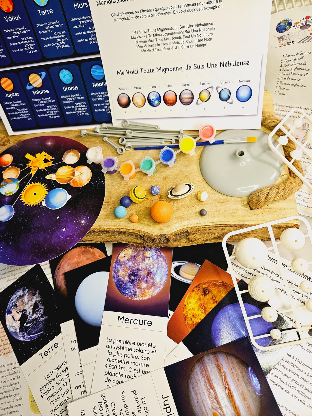 Montessori Solar System Crafts for Children: Planetarium, Interactive ...