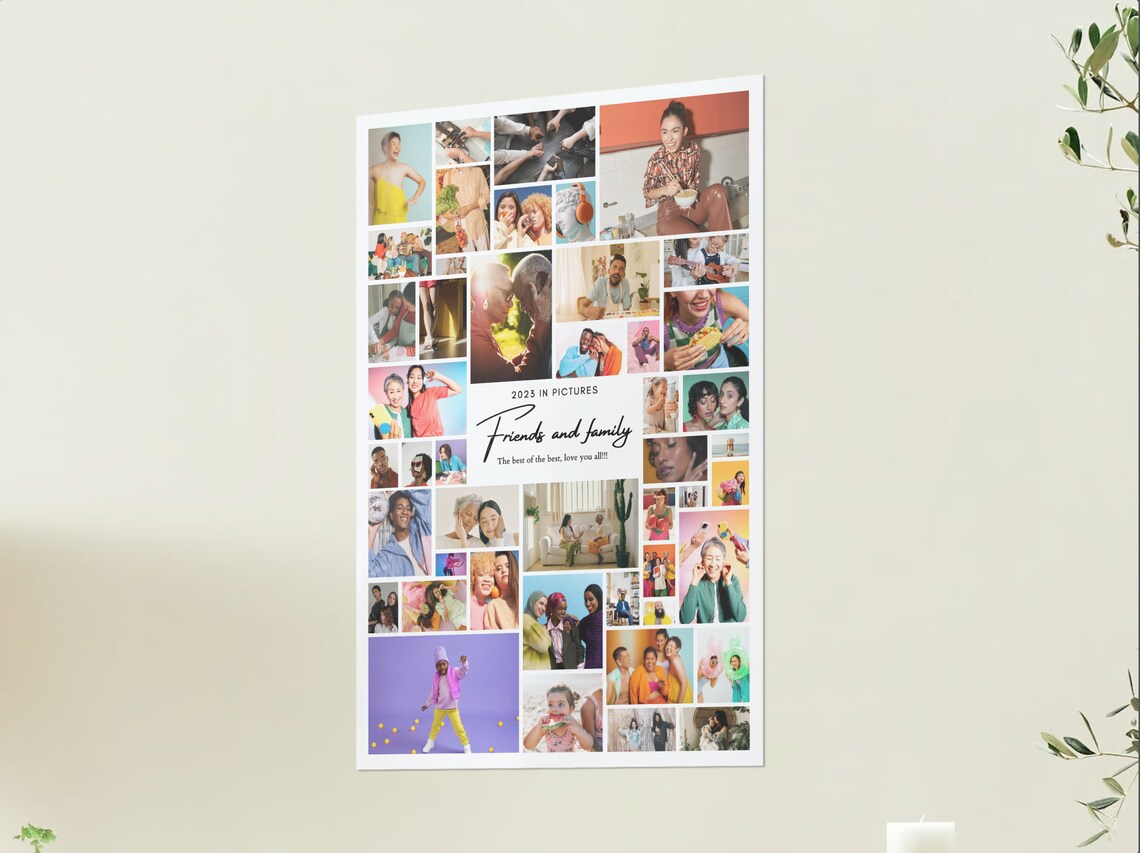 24x36 Photo Collage, Poster Size Big Photo Collage, Poster Collage ...