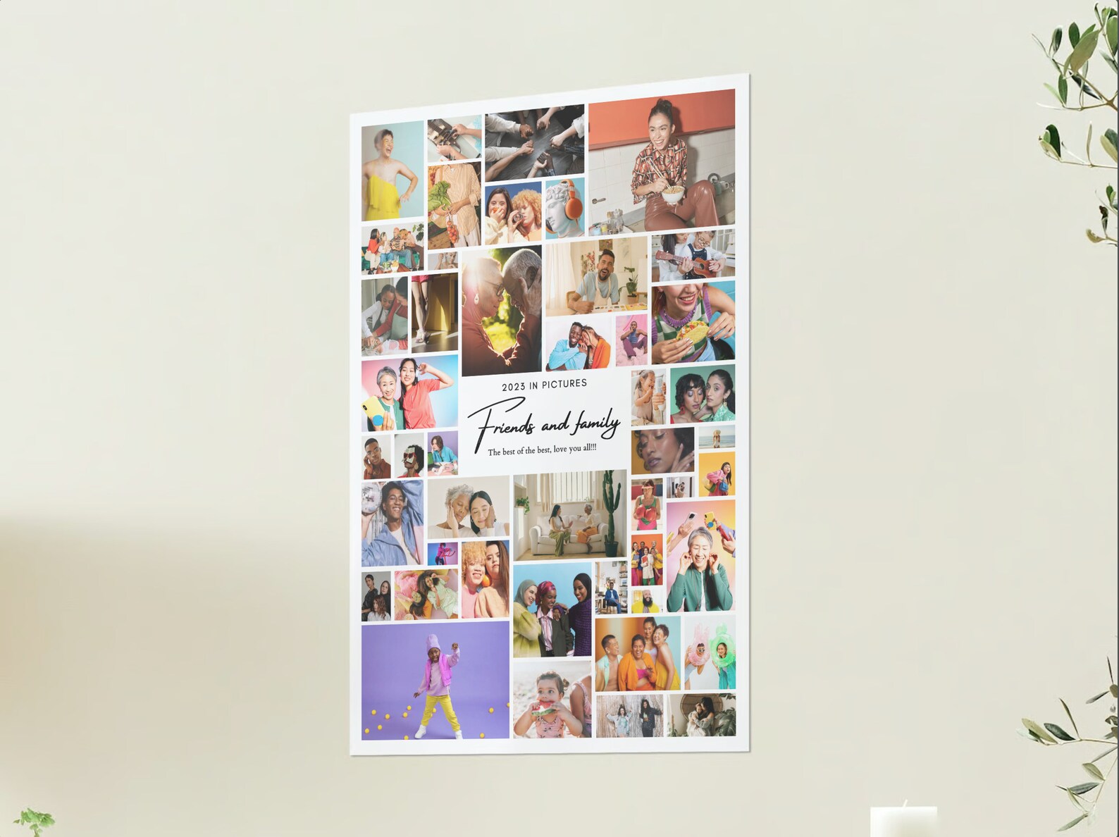 24x36 Photo Collage, Poster Size Big Photo Collage, Poster Collage ...