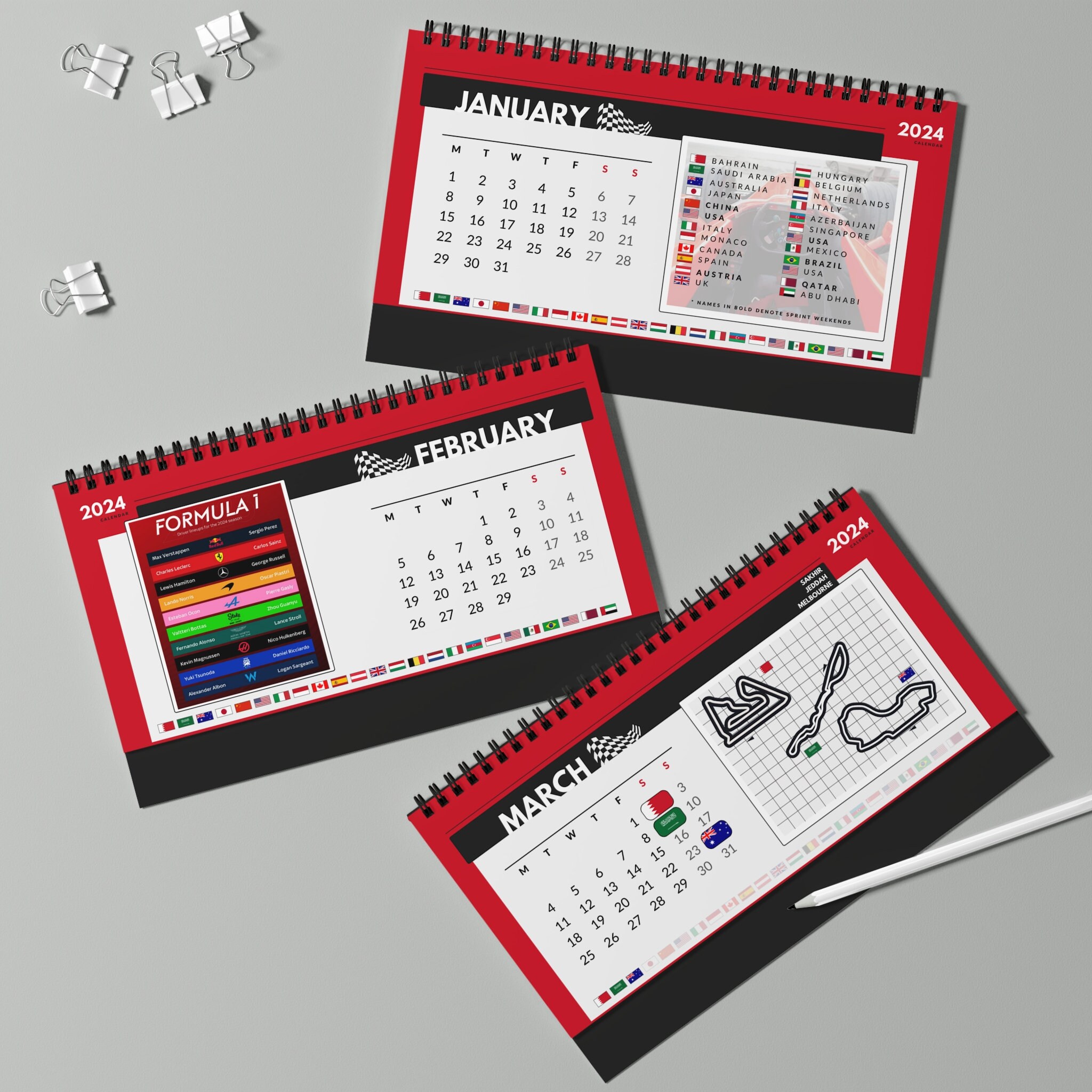 2024 F1 Race Calendar, Next Year F1 Races Calendar, F1 Grand Prix Dates ...