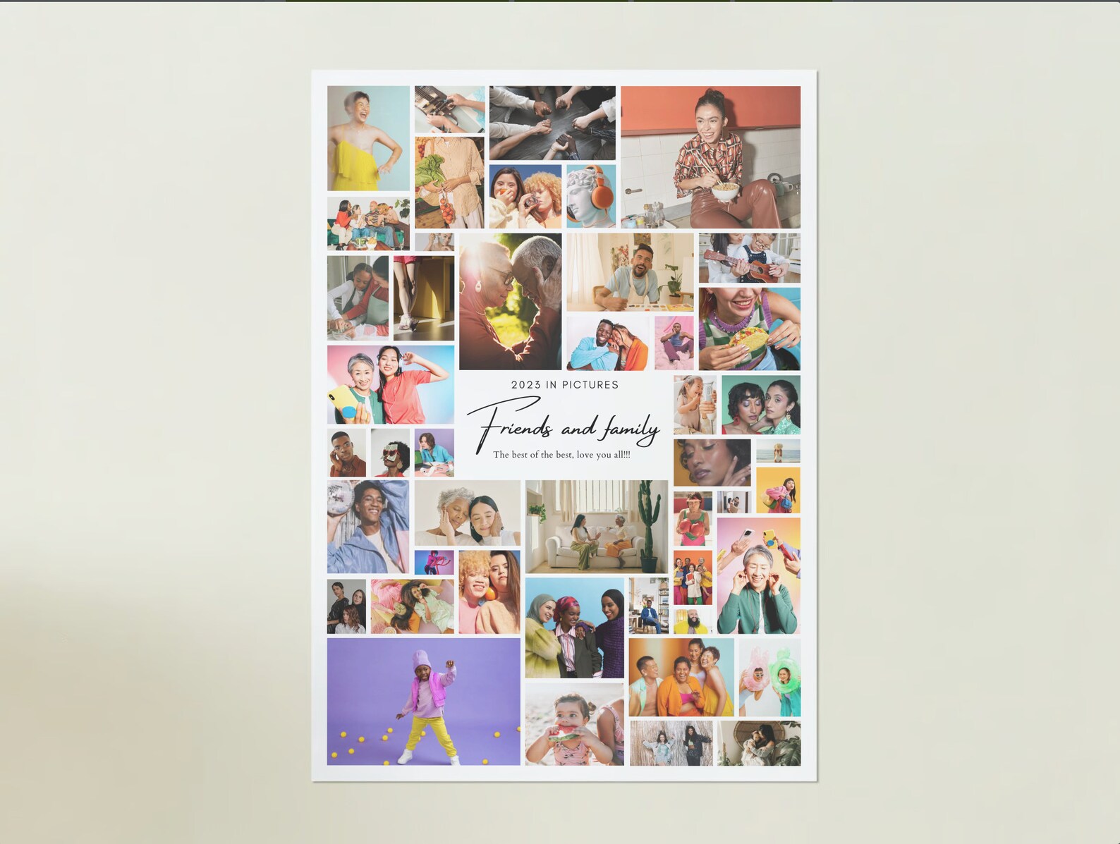 24x36 Photo Collage, Poster Size Big Photo Collage, Poster Collage ...