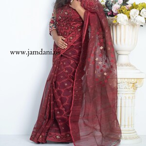 Authentic Bangladeshi Jamdani Sari - Unique Piece - Etsy