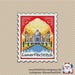 Taj Mahal India Postage Stamp Cross Stitch Pattern - Country Travel ...