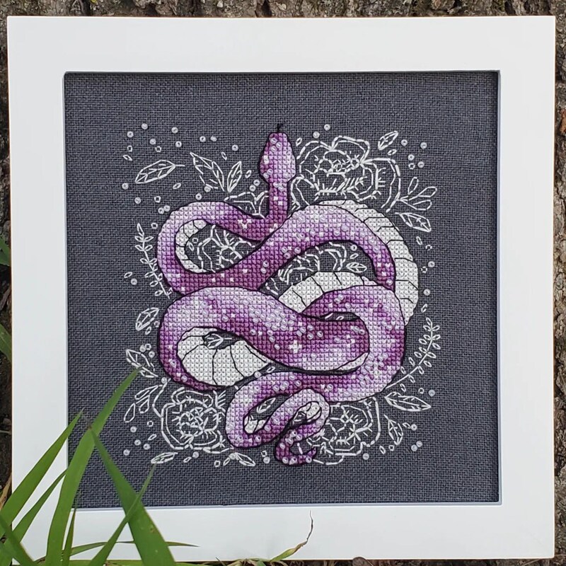 Snake Cross Stitch - Etsy