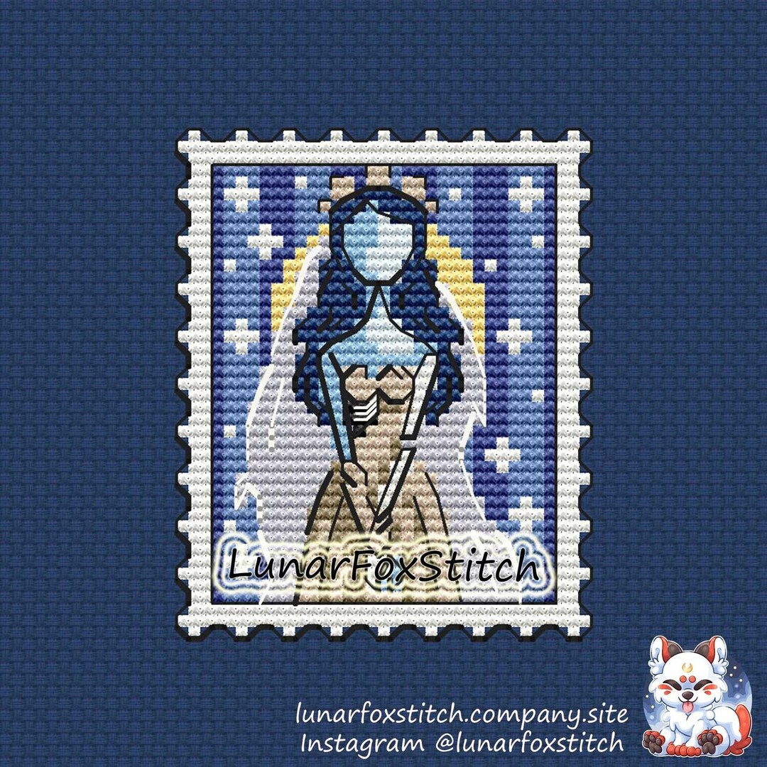 Corpse Bride Postage Stamp Cross Stitch Pattern - Christmas Halloween ...