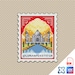 Taj Mahal India Postage Stamp Cross Stitch Pattern - Country Travel ...