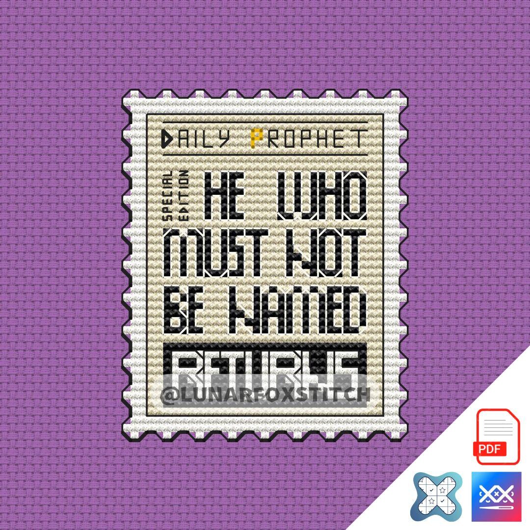 Vizard Villain Postage Stamp Cross Stitch Pattern - Halloween Magic ...