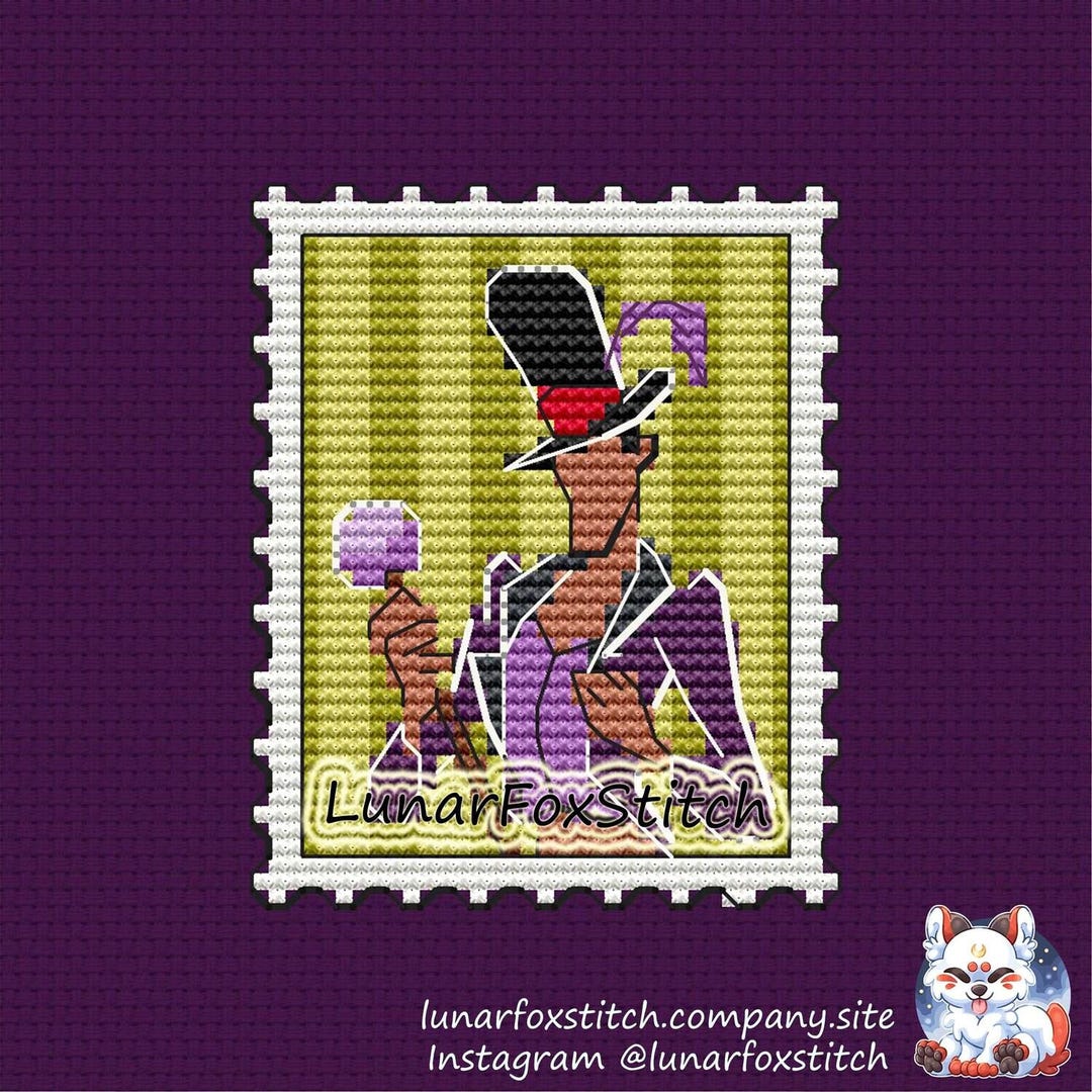 Frog Villain Postage Stamp Cross Stitch Pattern - Geek Cartoon Anime ...