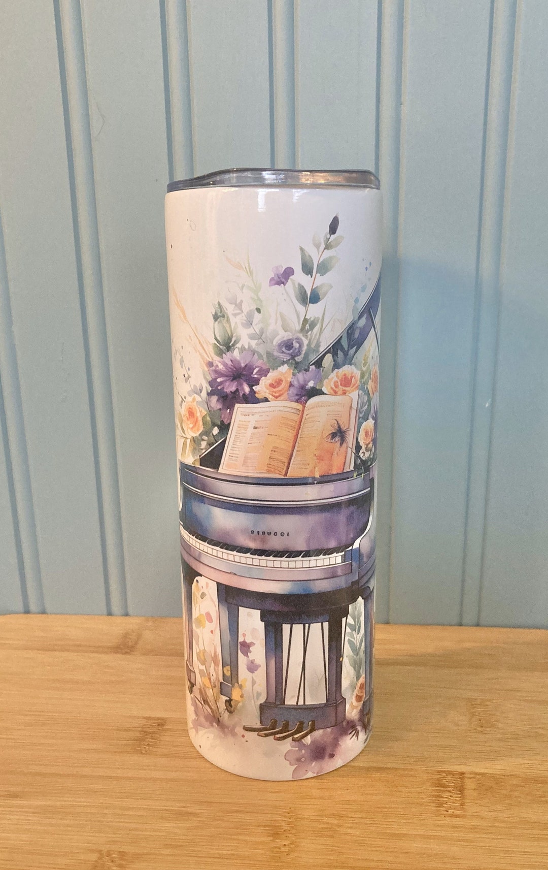 20 Oz Skinny Tumbler Boho Piano - Etsy