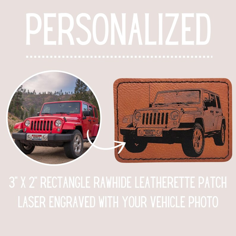Custom Car Photo Hat – Engraved Leatherette Patch Trucker Hat ...